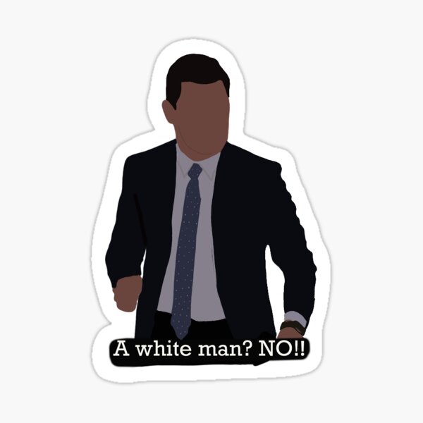 "Schmidt A White Man !" Sticker for Sale by rr5221 | Redbubble