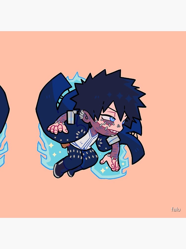 "Chibi battle (DABI)" Pin for Sale by falu | Redbubble