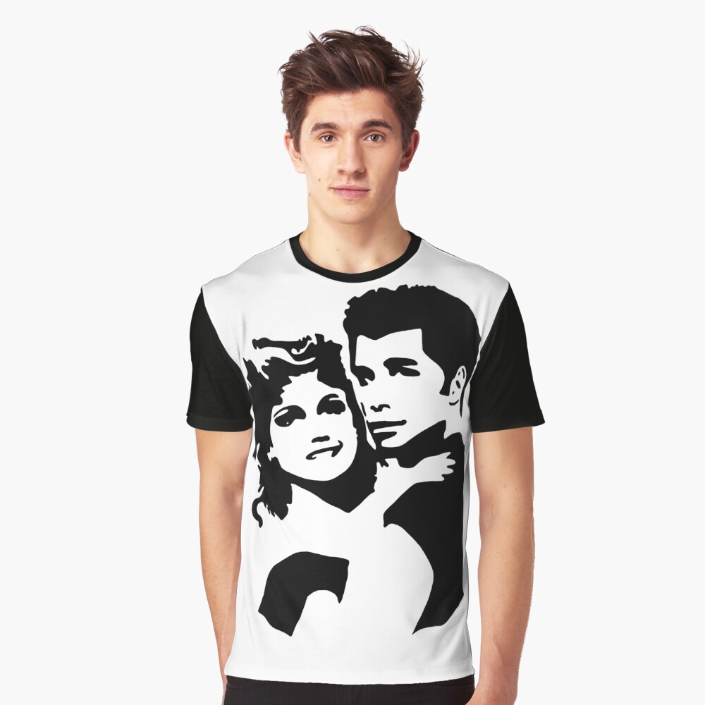 "Grease silhouette " Sticker for Sale by Sian Harris | Redbubble