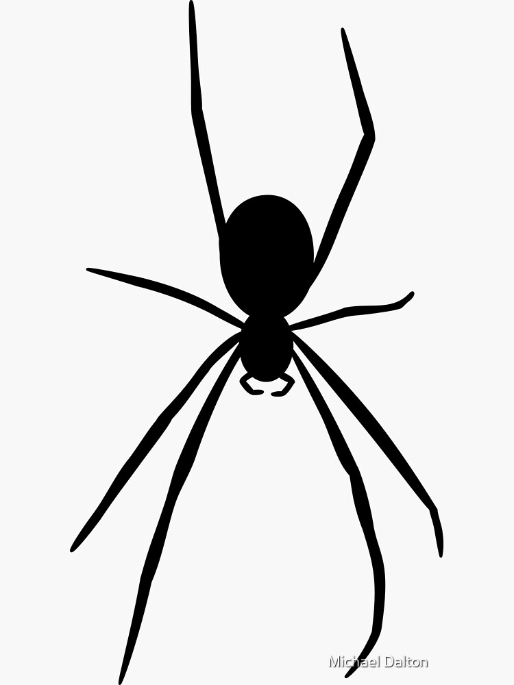 "Black Spider" Sticker by DALTONSCOINS | Redbubble