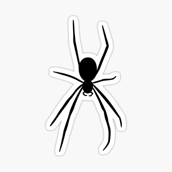 "Black Spider" Sticker by DALTONSCOINS | Redbubble