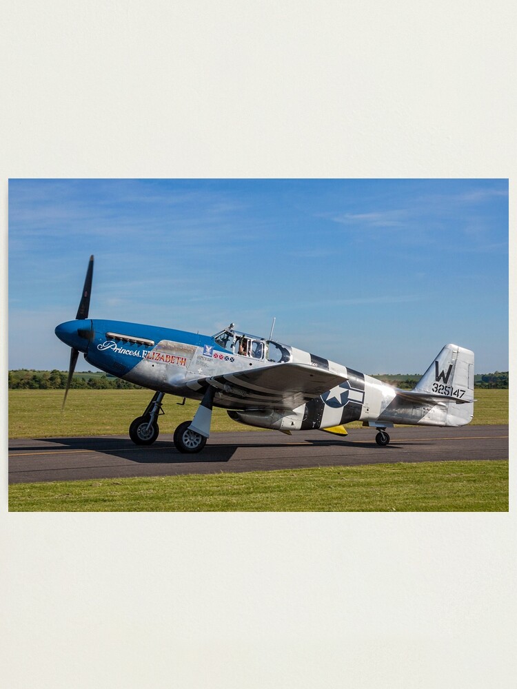 "Comanche Warbirds' P-51C "Princess Elizabeth"" Photographic Print for ...