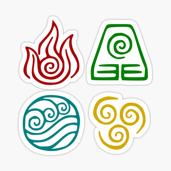 "The Four Elements" Sticker for Sale by solenoidapparel | Redbubble