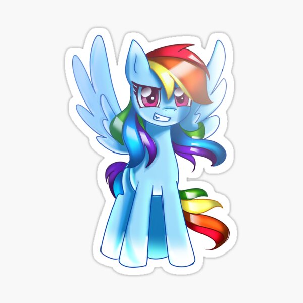 "Rainbow Dash" Sticker for Sale by MelanySchaffer | Redbubble