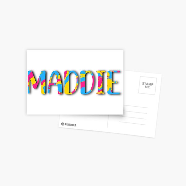 Maddie Name Postcards | Redbubble