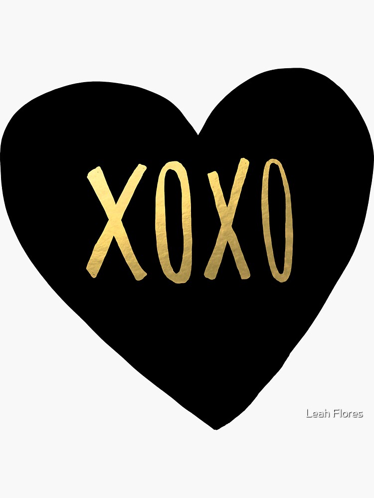"XOXO" Sticker for Sale by Leah Flores | Redbubble