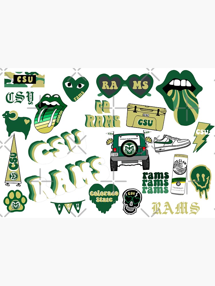 "CSU Rams collage " Sticker for Sale by kyliegonzales13 | Redbubble
