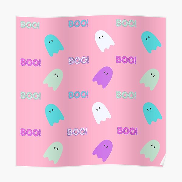 "Boo!" Poster for Sale by LittlePDesigns | Redbubble