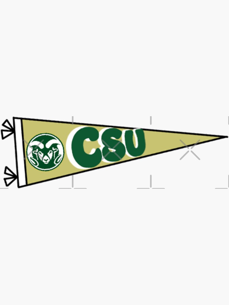 "Csu rams spirit flag" Sticker for Sale by kyliegonzales13 | Redbubble