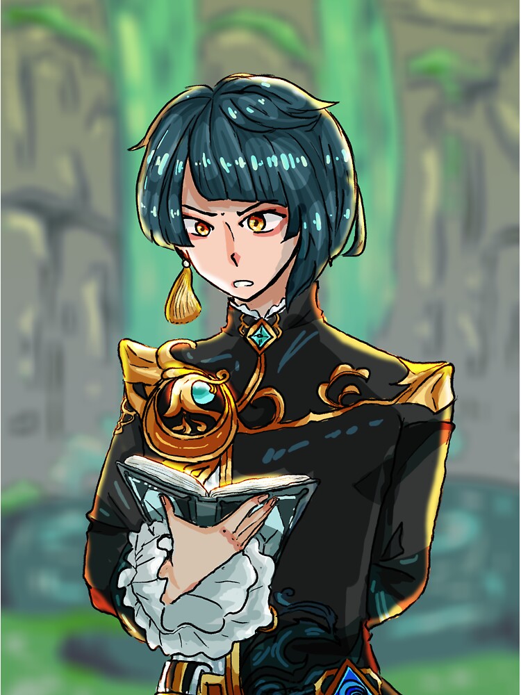 "Xingqiu (Genshin Impact)" Sticker by lexxarts | Redbubble