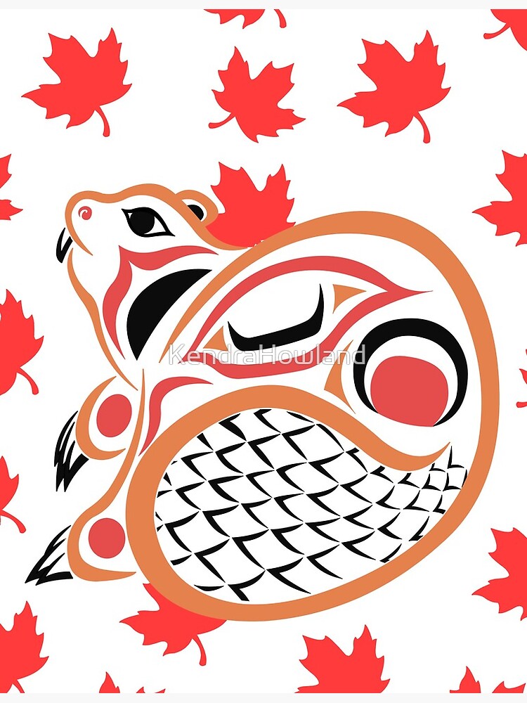 "Indigenous Beaver (Amik)" Art Print for Sale by KendraHowland | Redbubble