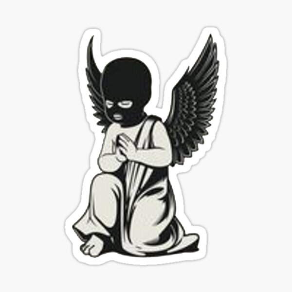 "FALLEN ANGEL" Sticker for Sale by Suhpremee | Redbubble