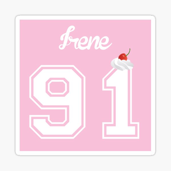 "Red Velvet Irene Member Name & Year Jersey Style" Sticker by ...