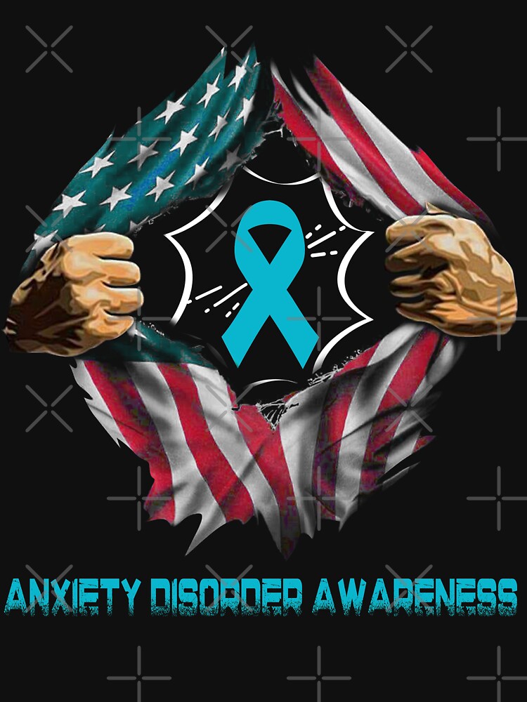 "Anxiety Disorder Awareness American Flag" T-shirt by ArangoaStore ...