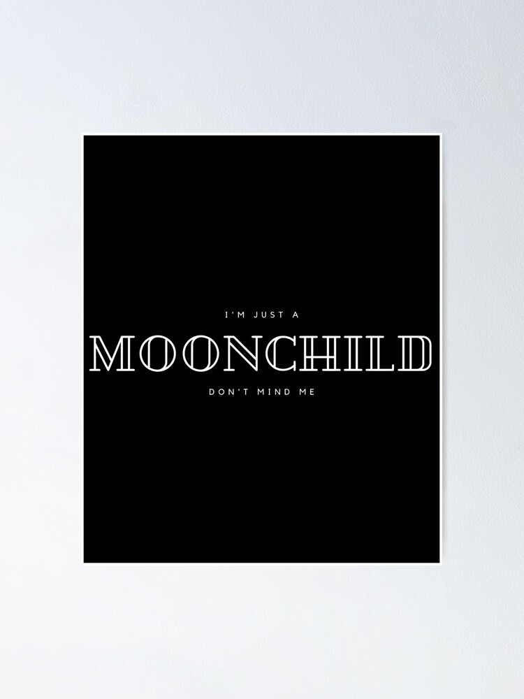 "Moonchild - Minimalist Aesthetic" Poster by MML-Aesthetic | Redbubble