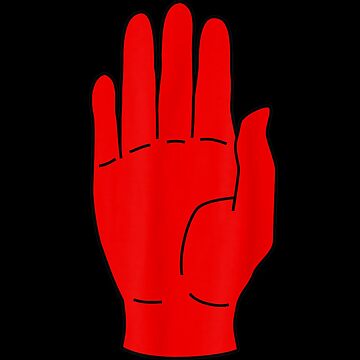 "Red Hand of Ulster Northern Ireland" Sticker for Sale by bettysexton ...