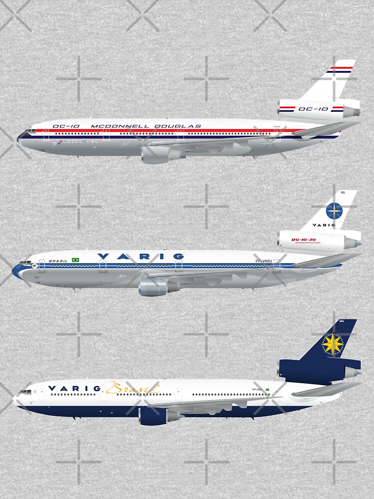 "Flügel in Uniform - DC-10 - Varig Brasilien - Im Wandel der Zeit" T ...