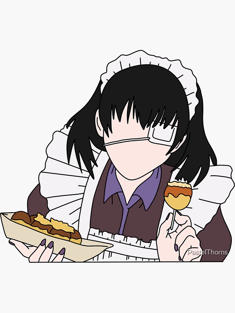 "midari (maid) " Sticker by PastelThorns | Redbubble