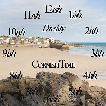 "Cornish Time Clock" Clock for Sale by CarolynEaton | Redbubble