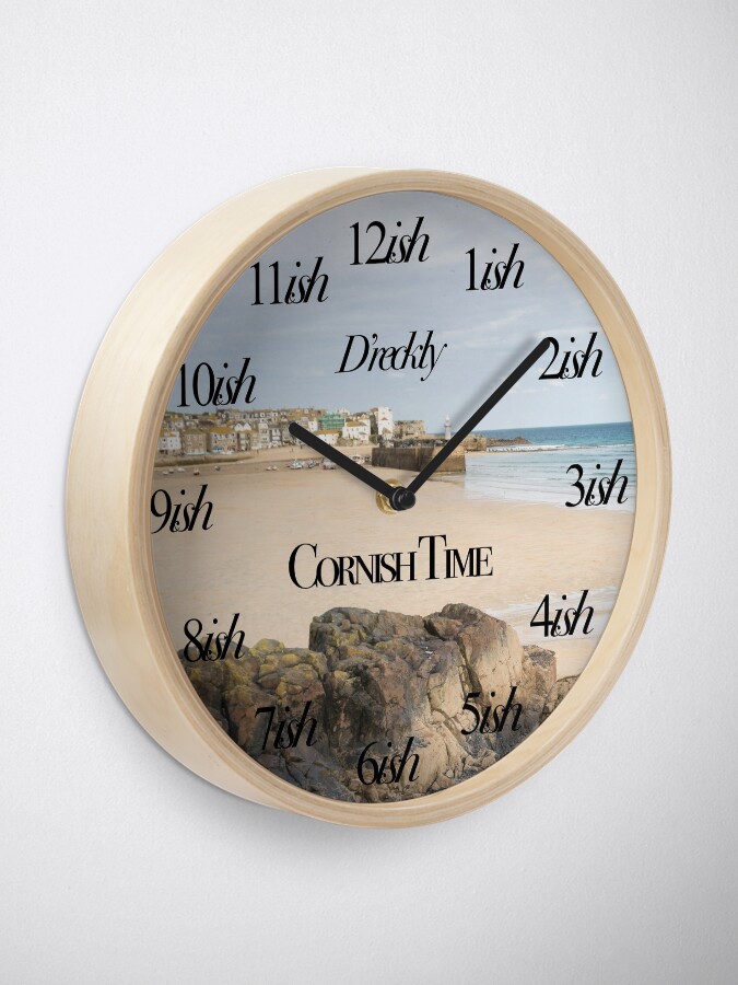 "Cornish Time Clock" Clock for Sale by CarolynEaton | Redbubble
