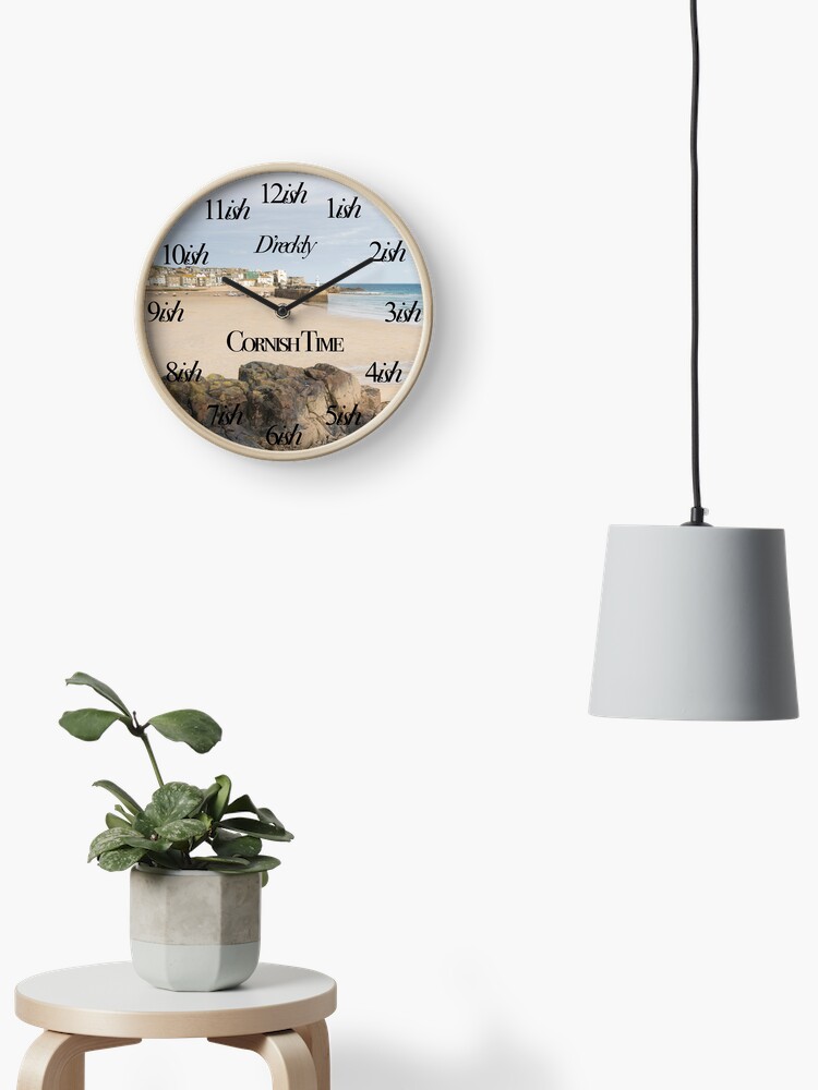"Cornish Time Clock" Clock for Sale by CarolynEaton | Redbubble