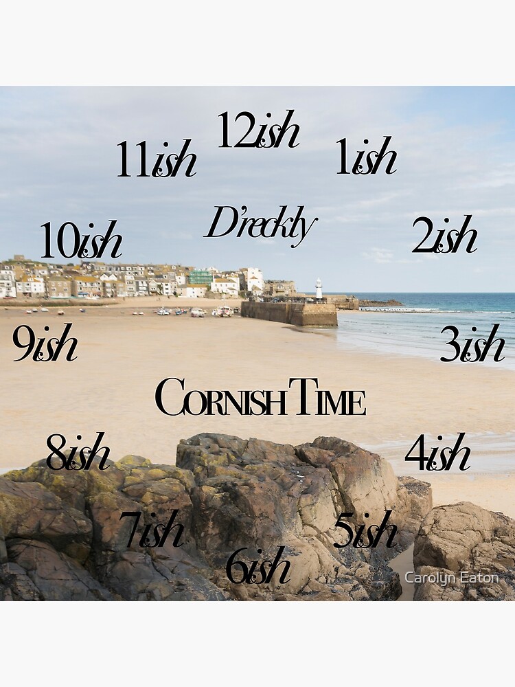 "Cornish Time Clock" Clock for Sale by CarolynEaton | Redbubble