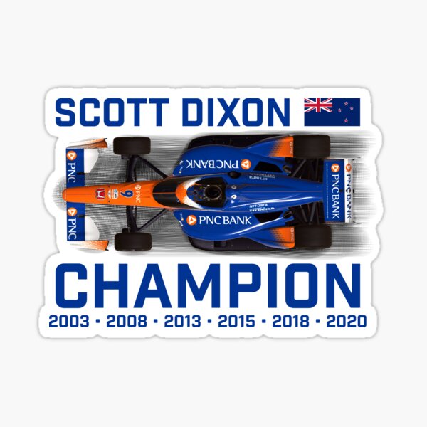 "Scott Dixon Champion 2020 (blue text)" Sticker for Sale by pdas1996 ...