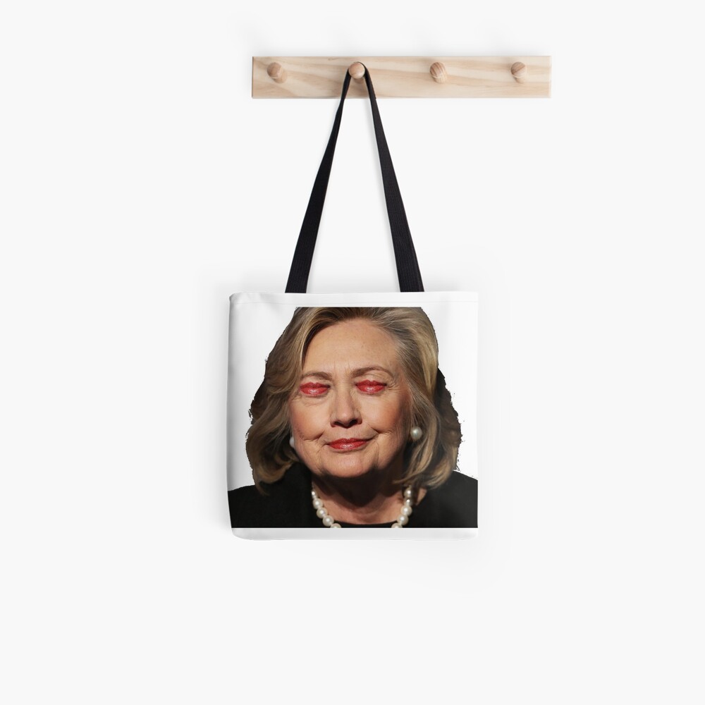 "Hillary Clinton with Mouths for Eyes" Tote Bag for Sale by CoolDad420 ...