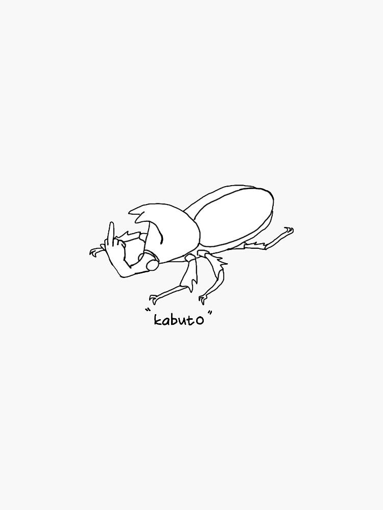 "Kabuto Original Design Stickers" Sticker for Sale by hoelypotito ...