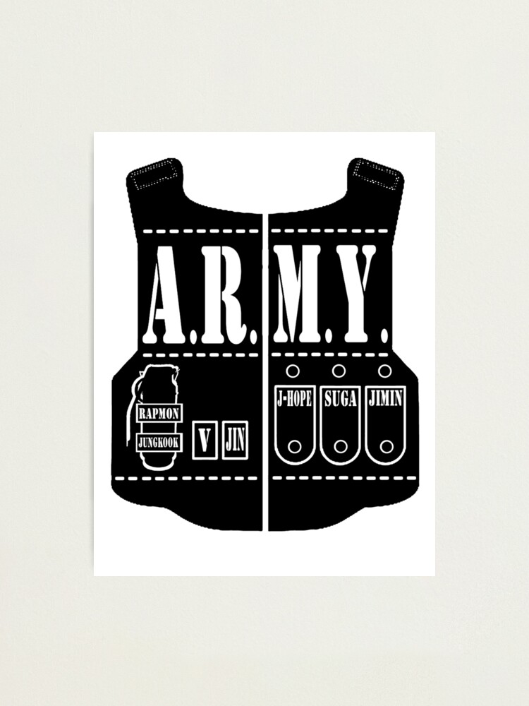 "BTS Army Names" Photographic Print by beltanemaiden | Redbubble