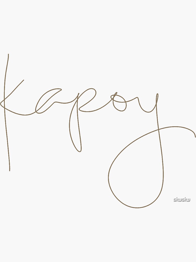 "kapoy" Sticker for Sale by siwsiw | Redbubble
