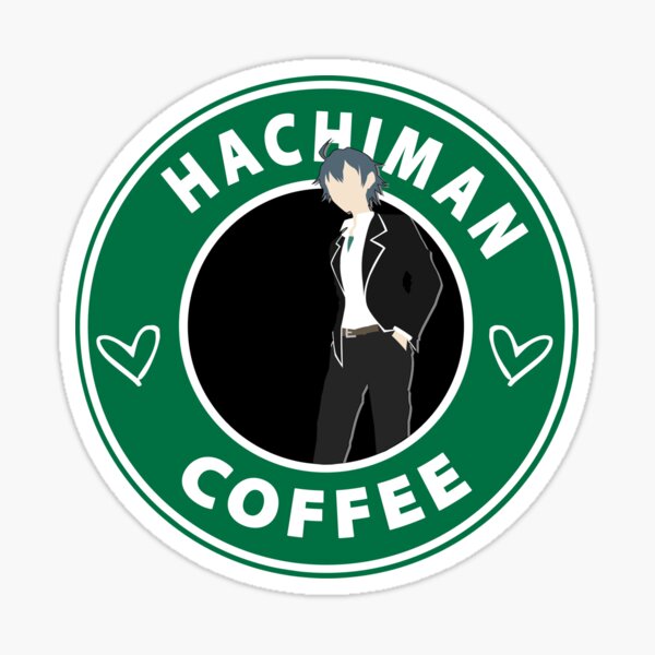 "Hachiman snafu starbuck sticker" Sticker for Sale by Anime-Dude ...