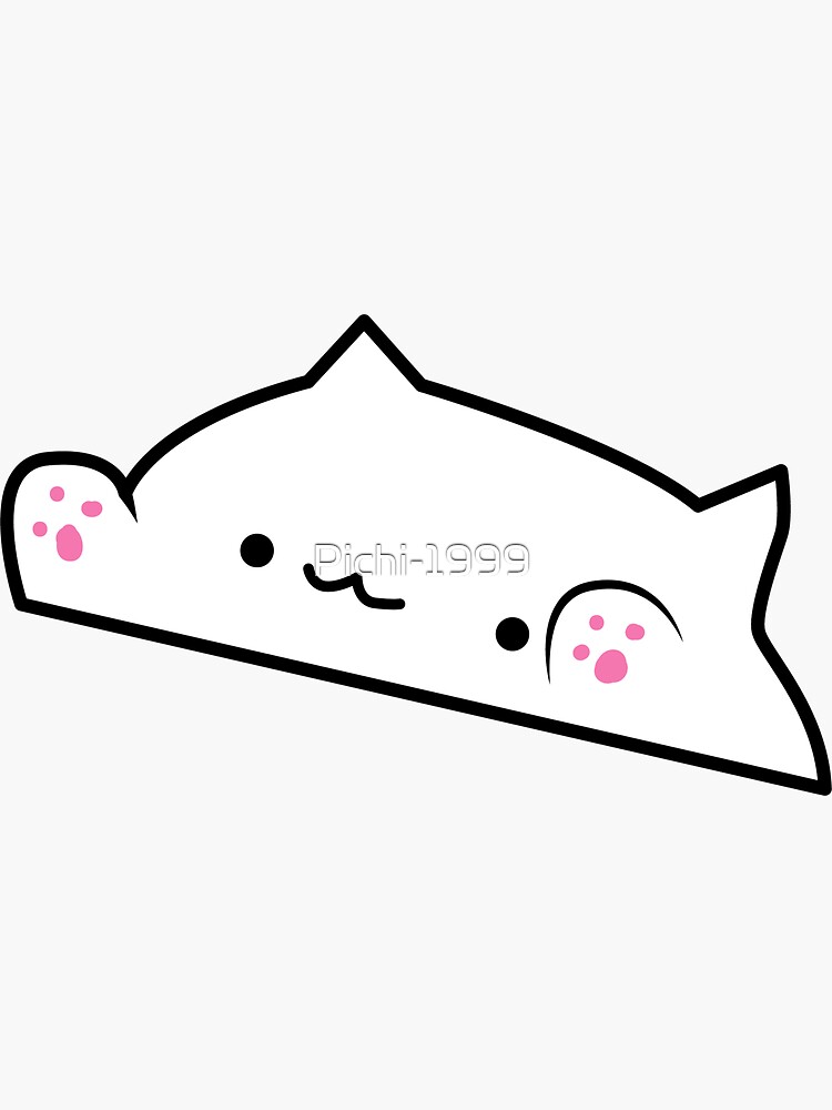 "Adorable cat" Sticker for Sale by Pichi-1999 | Redbubble