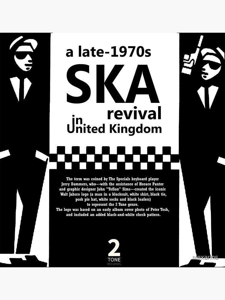 "70s Ska Revival" Sticker for Sale by alexarms | Redbubble