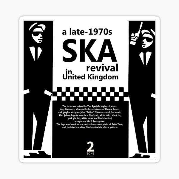 "70s Ska Revival" Sticker for Sale by alexarms | Redbubble