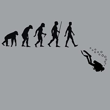 "Scuba Diving Evolution" Poster for Sale by TheStudioBee | Redbubble