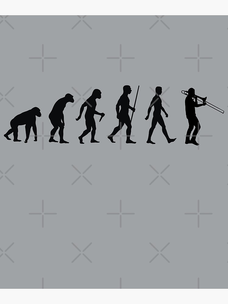 "Trombone Musician Evolution " Poster by TheStudioBee | Redbubble