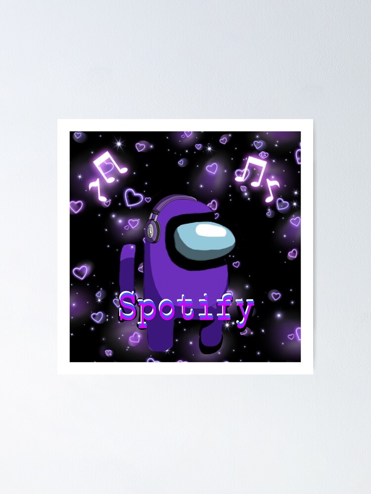 "Purple Spotify logo" Poster by Doviefrost | Redbubble