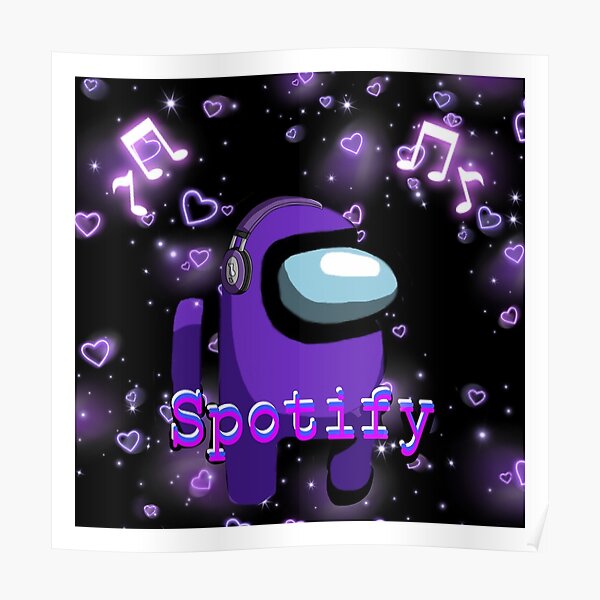 "Purple Spotify logo" Poster by Doviefrost | Redbubble