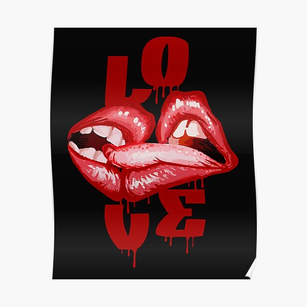 "Pulp Love" Poster by SaccaroArt | Redbubble