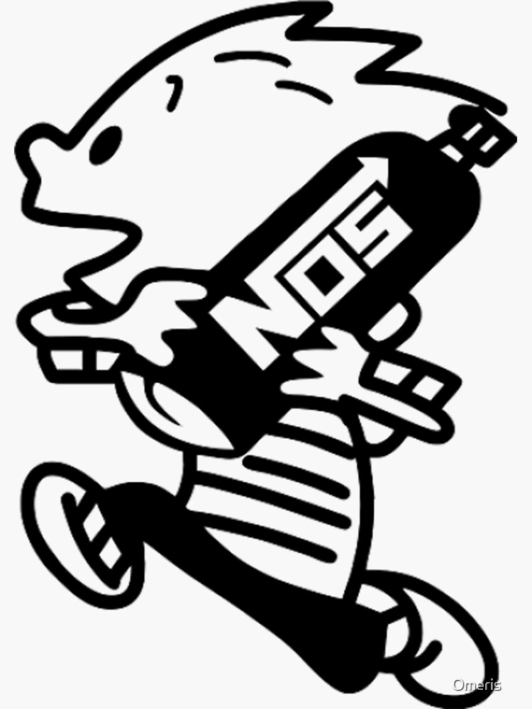 Sticker « jdm drift calvin nos nitro », par Omeris | Redbubble