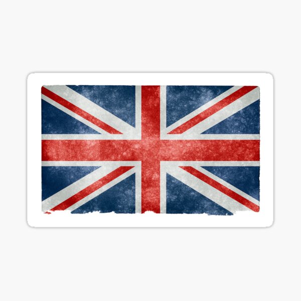 "Faded British Flag" Sticker for Sale by leisaloves | Redbubble
