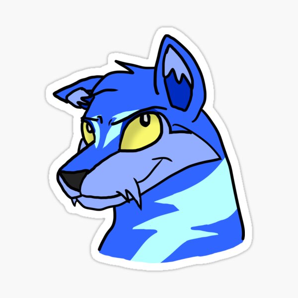 "Neopets: Electric Blue Lupe" Sticker for Sale by Skylacine | Redbubble