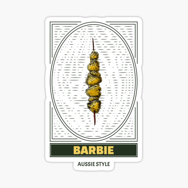 "Aussie Style Barbie | Aussie Slang" Sticker by Ainbowz-Artwork | Redbubble