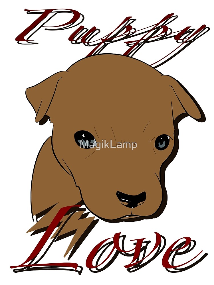 "Puppy Love" Poster for Sale by MagikLamp | Redbubble
