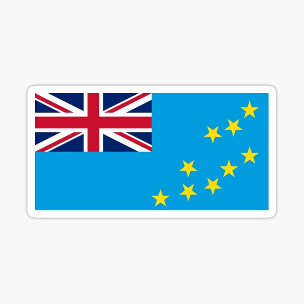 "Tuvalu Flag Gifts, Masks, Stickers & Products" Sticker for Sale by ...