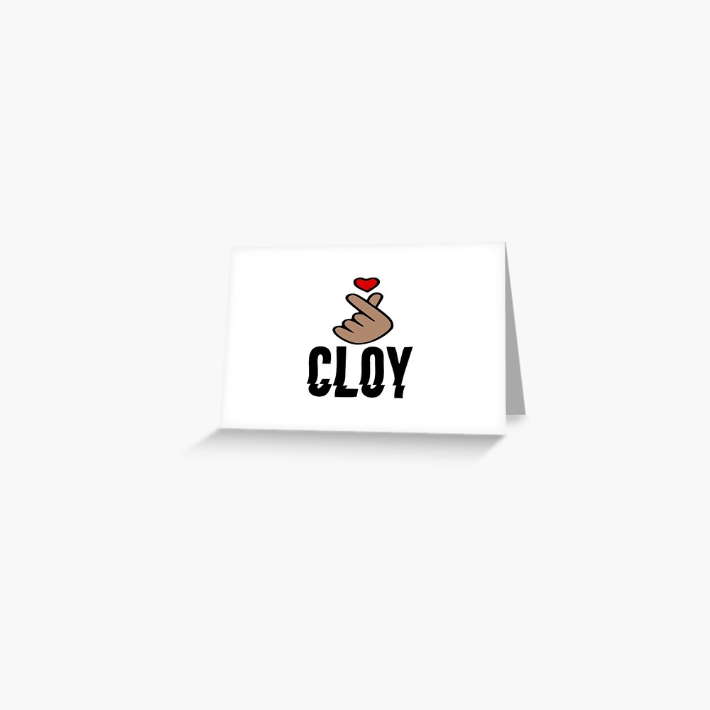"CLOY - Crash Landing On You - Finger Heart" Greeting Card by AJ ...