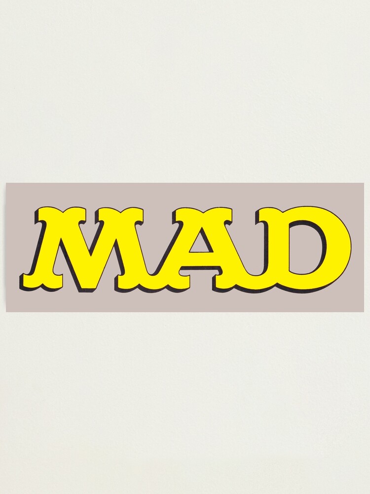 "MAD Magazine logo" Photographic Print for Sale by ozredmonkey | Redbubble
