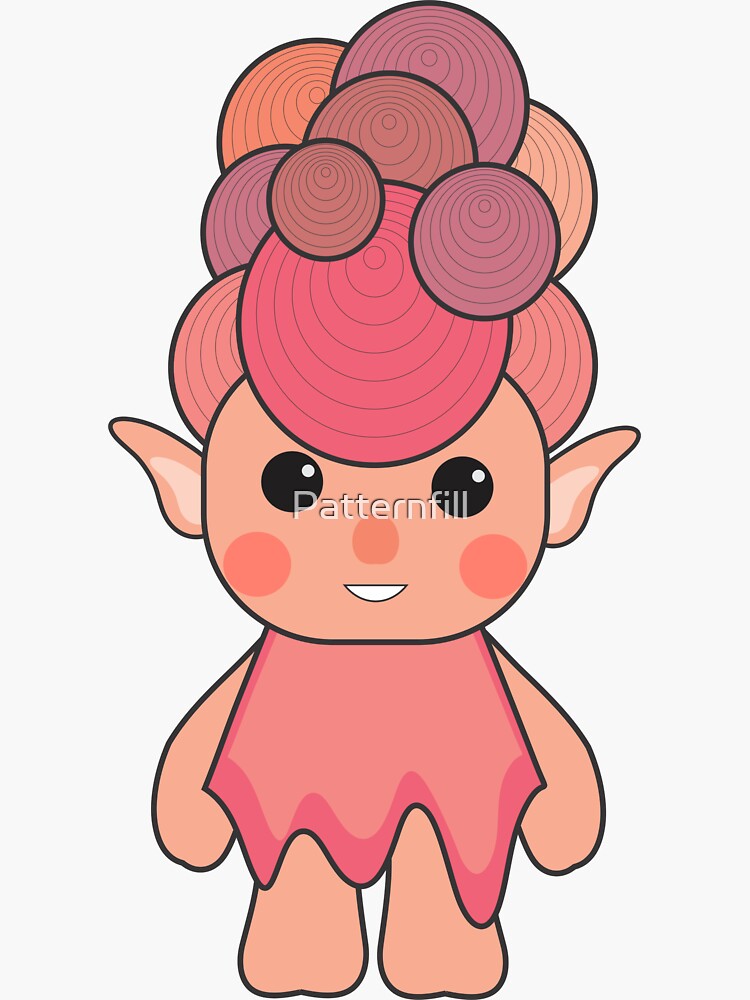 "baby pinky troll" Sticker by Patternfill | Redbubble