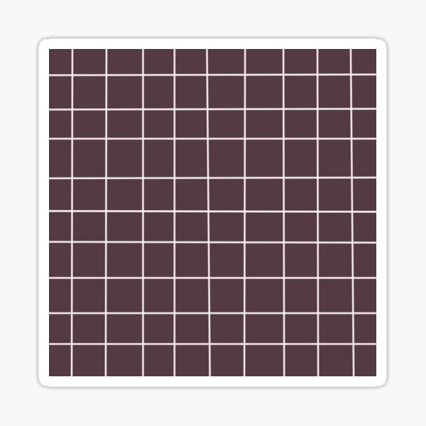 "Plum Grid" Sticker for Sale by juliana-crafts | Redbubble